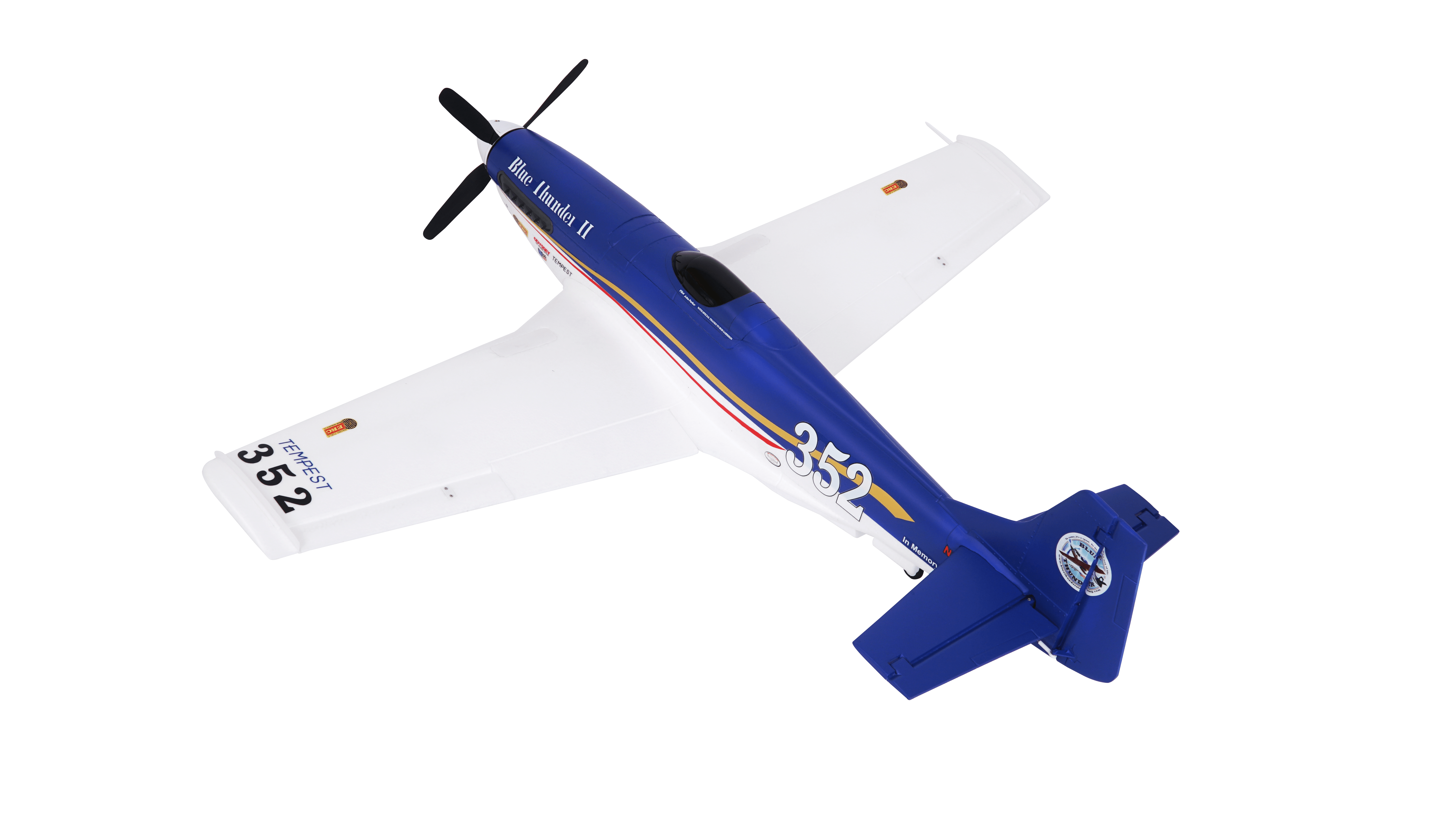 FMS Mustang P-51D Blue Thunder V2 1100MM PNP + Gyro FMS REFLEX | RcHubiQ.eu