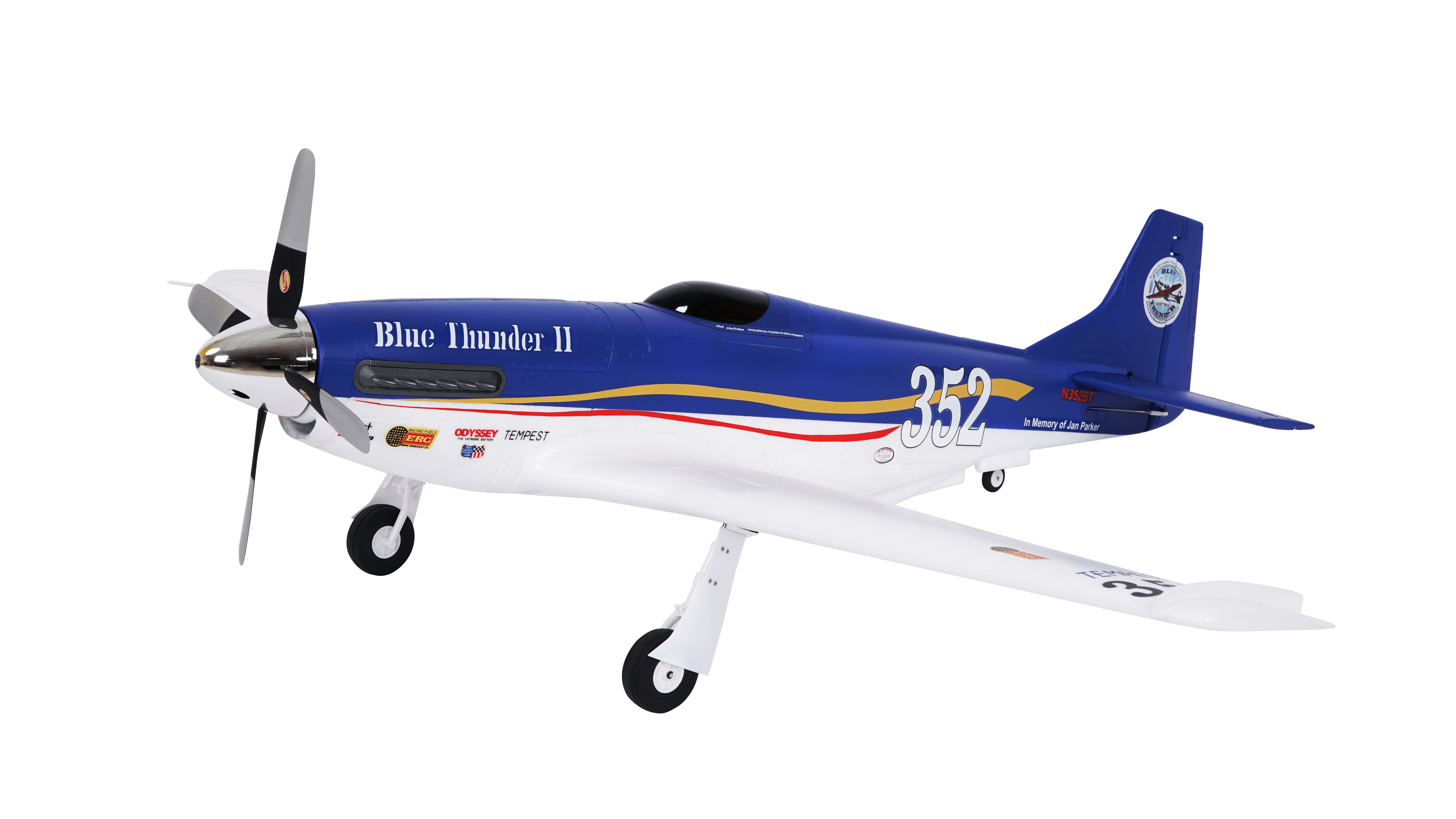 FMS Mustang P-51D Blue Thunder V2 1100MM PNP + Gyro FMS REFLEX | RcHubiQ.eu