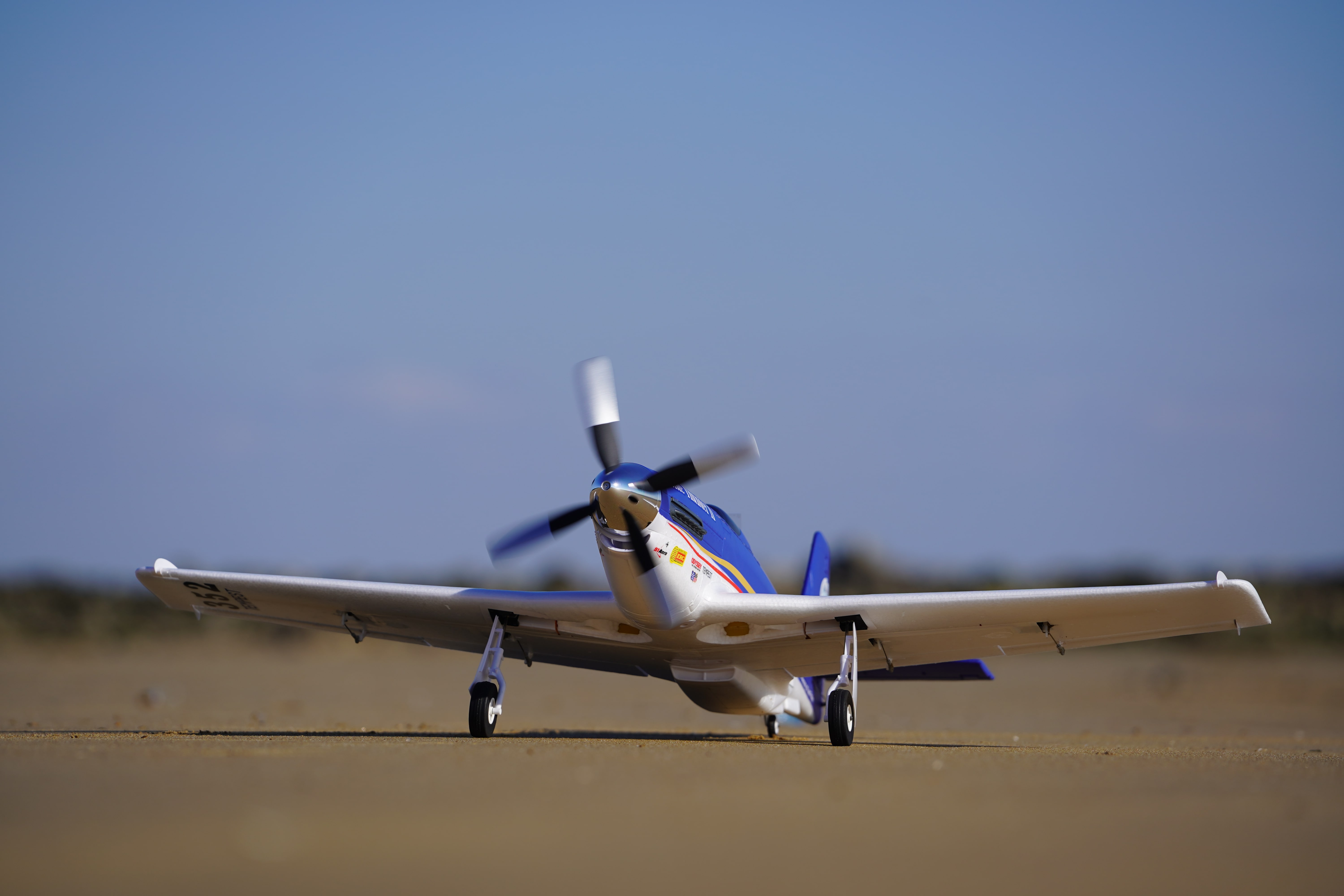 FMS Mustang P-51D Blue Thunder V2 1100MM PNP + Gyro FMS REFLEX | RcHubiQ.eu